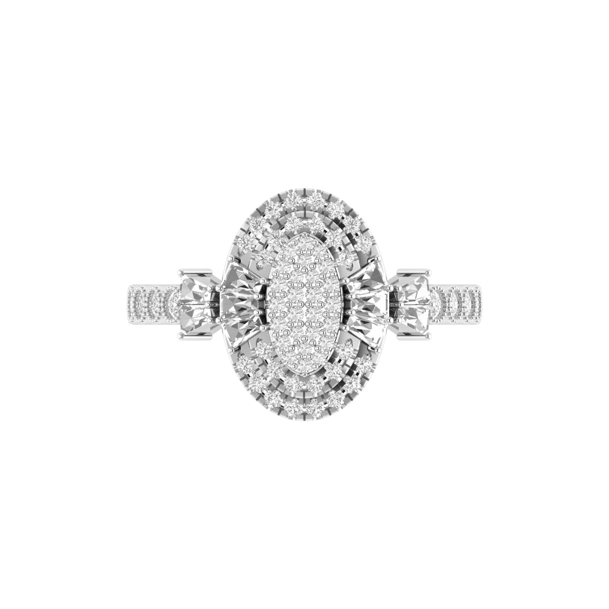 Lucy Oval Cut Diamond Engagement Ring in 18K Gold – BOZ Jewelry
